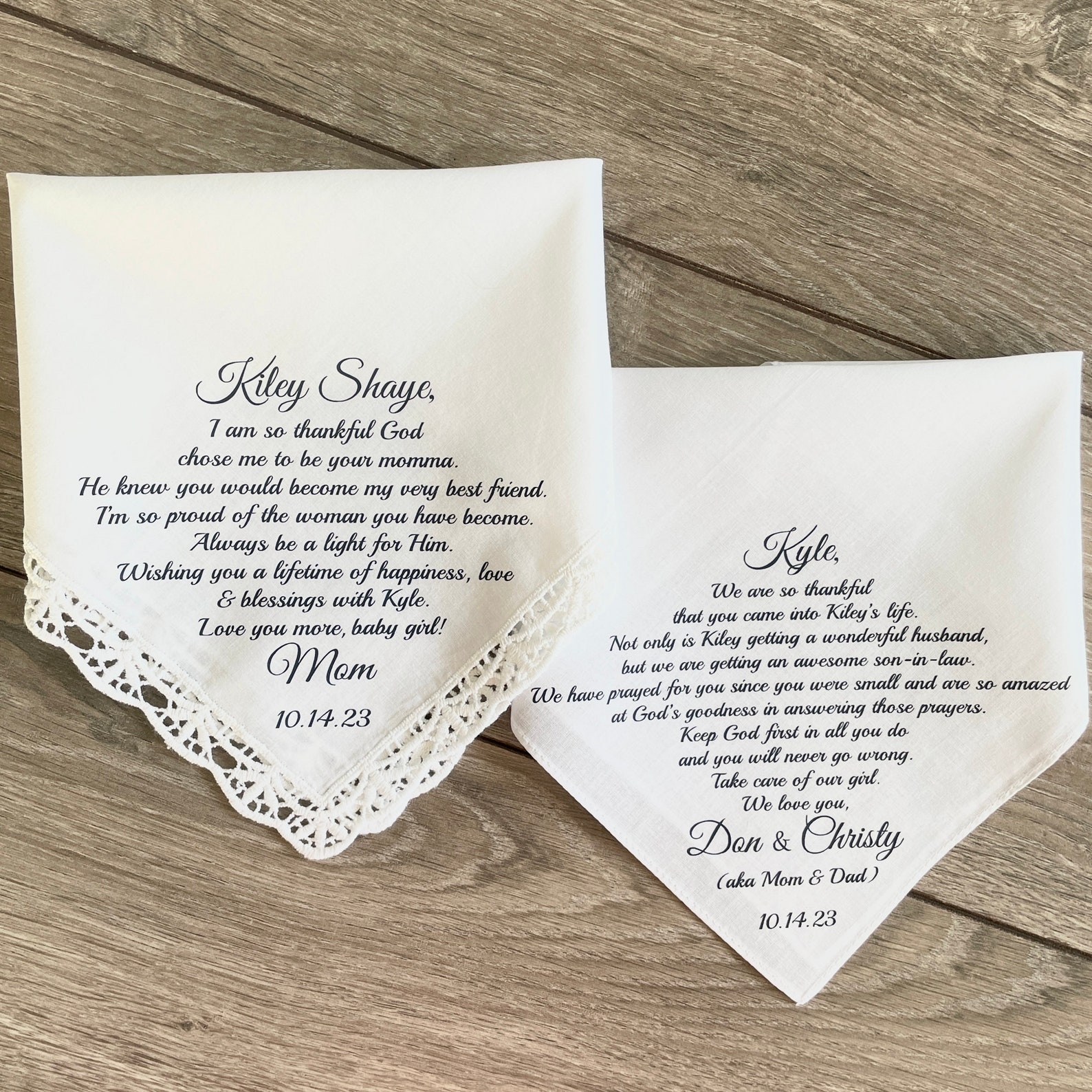 Marriage Bible Verse Christian Wedding Handkerchief Faith Hope Love ...