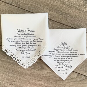 Marriage Bible Verse Christian Wedding Handkerchief Faith Hope Love ...