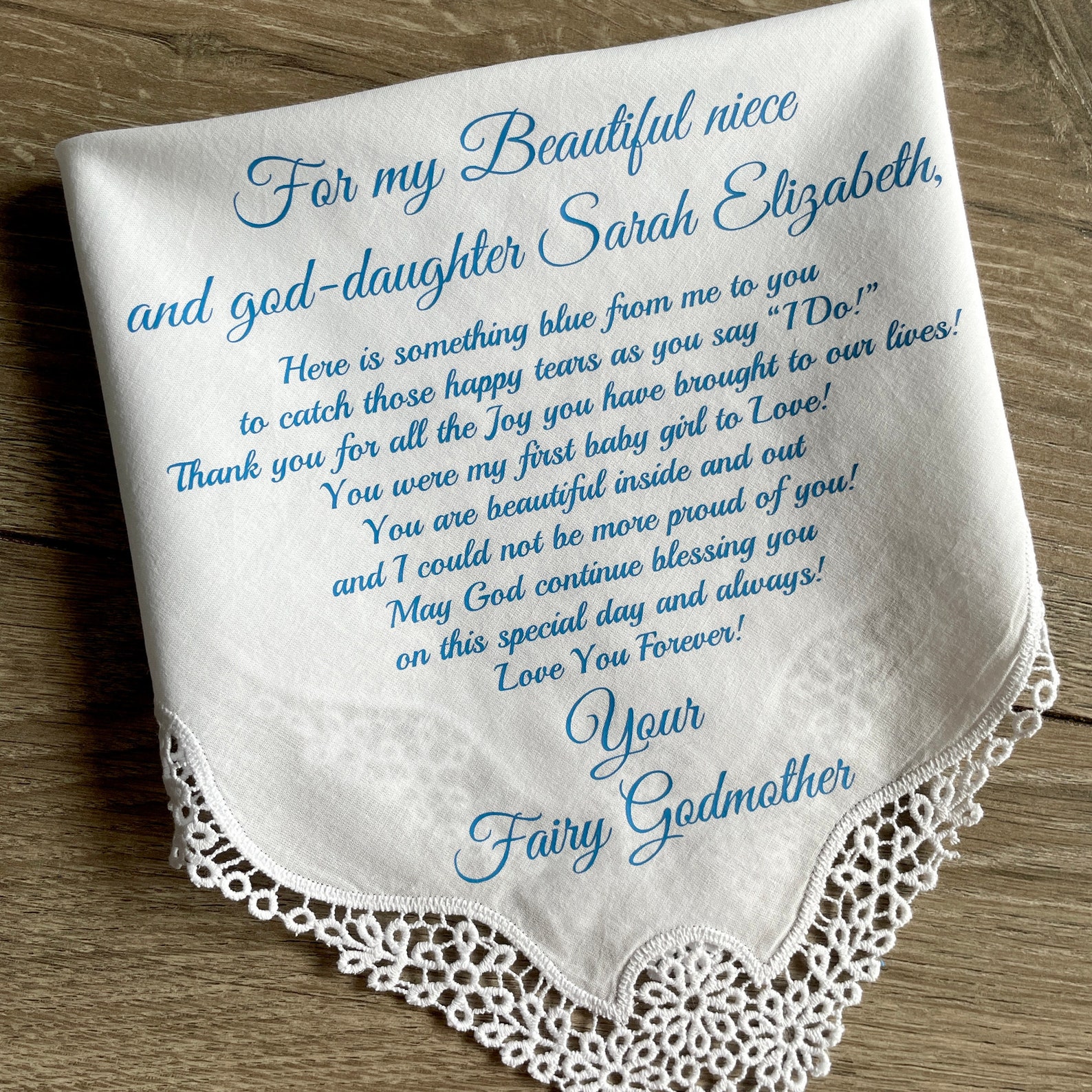 Marriage Bible Verse Christian Wedding Handkerchief Faith Hope Love ...