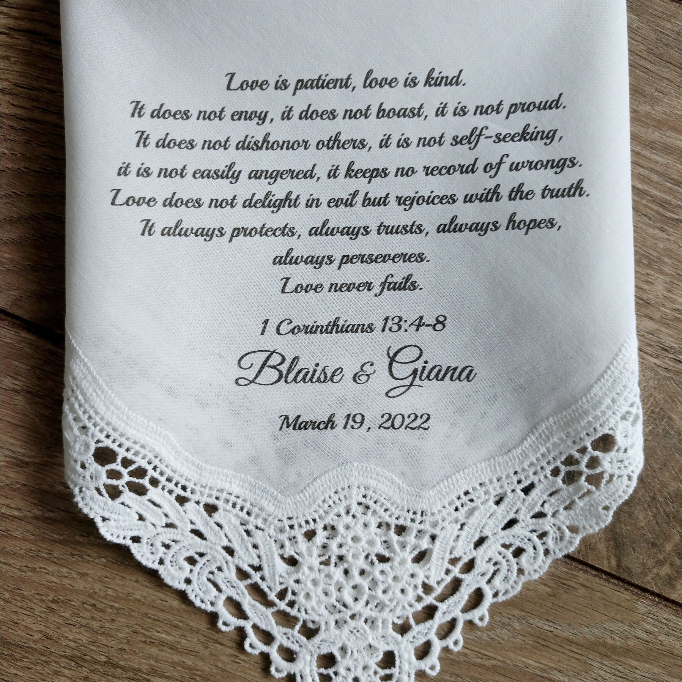 Christian Gifts for Women Custom Bible Verse Personalized Handkerchief ...