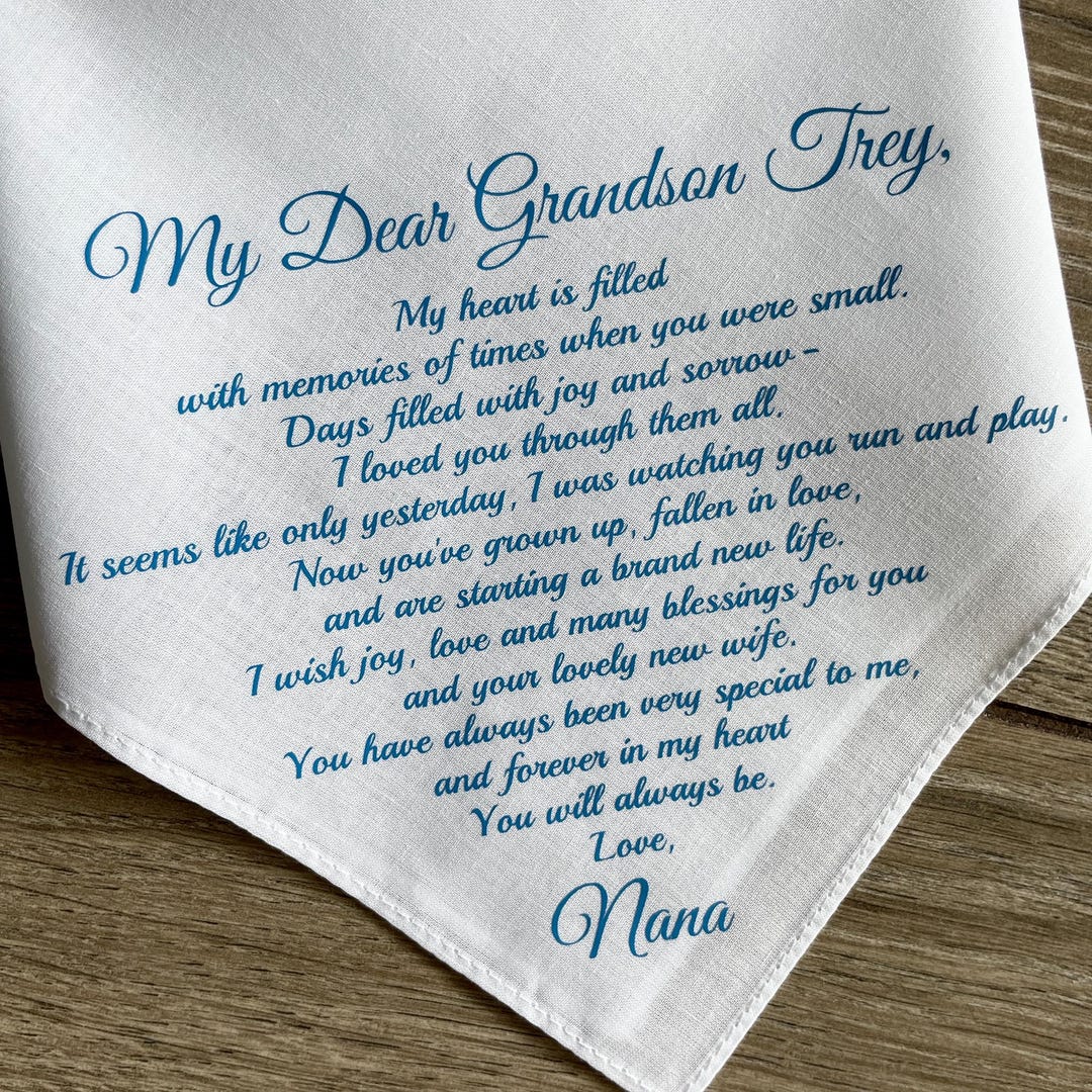 To My Grandson on His Wedding Day to Our Grandson Wedding Gift ...