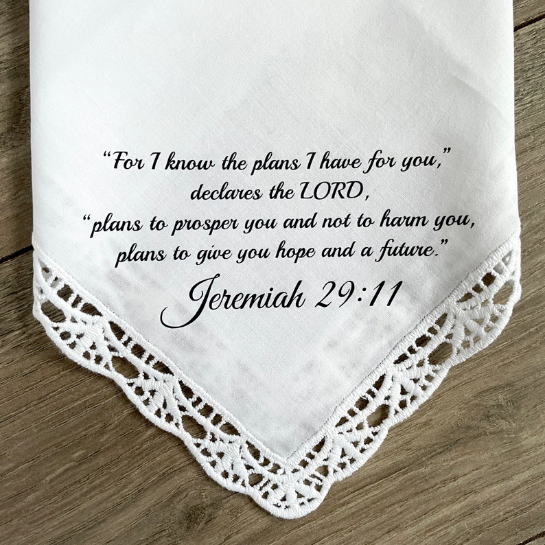 Christian Gifts for Women Custom Bible Verse Personalized Handkerchief ...