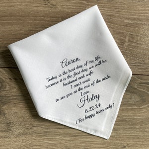 Groom Handkerchief From Bride - Etsy