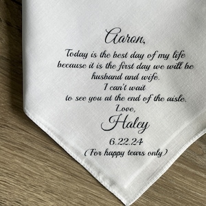 Groom Handkerchief From Bride - Etsy