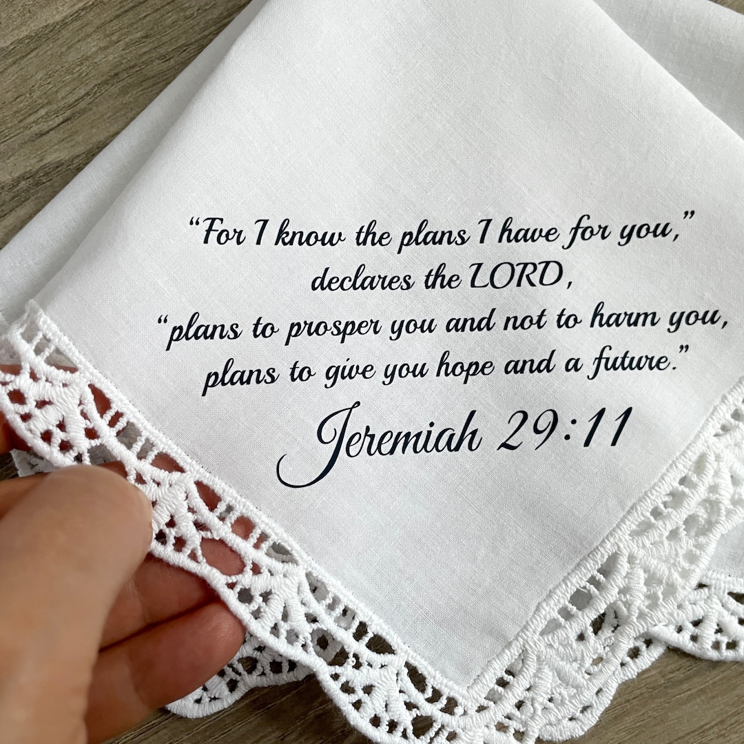 Christian Gifts for Women Custom Bible Verse Personalized Handkerchief ...