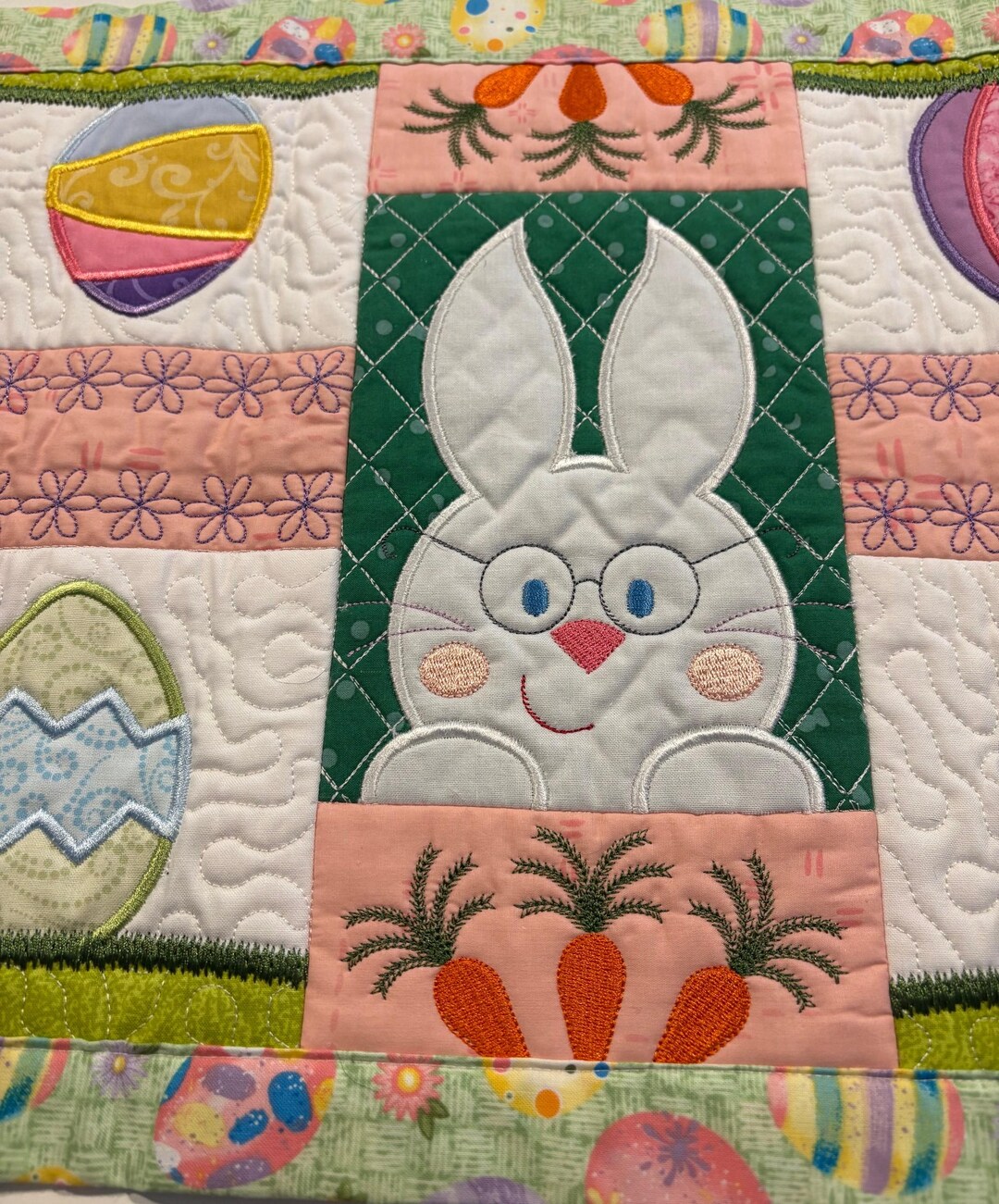 Embroidered Easter Table Runner - Etsy
