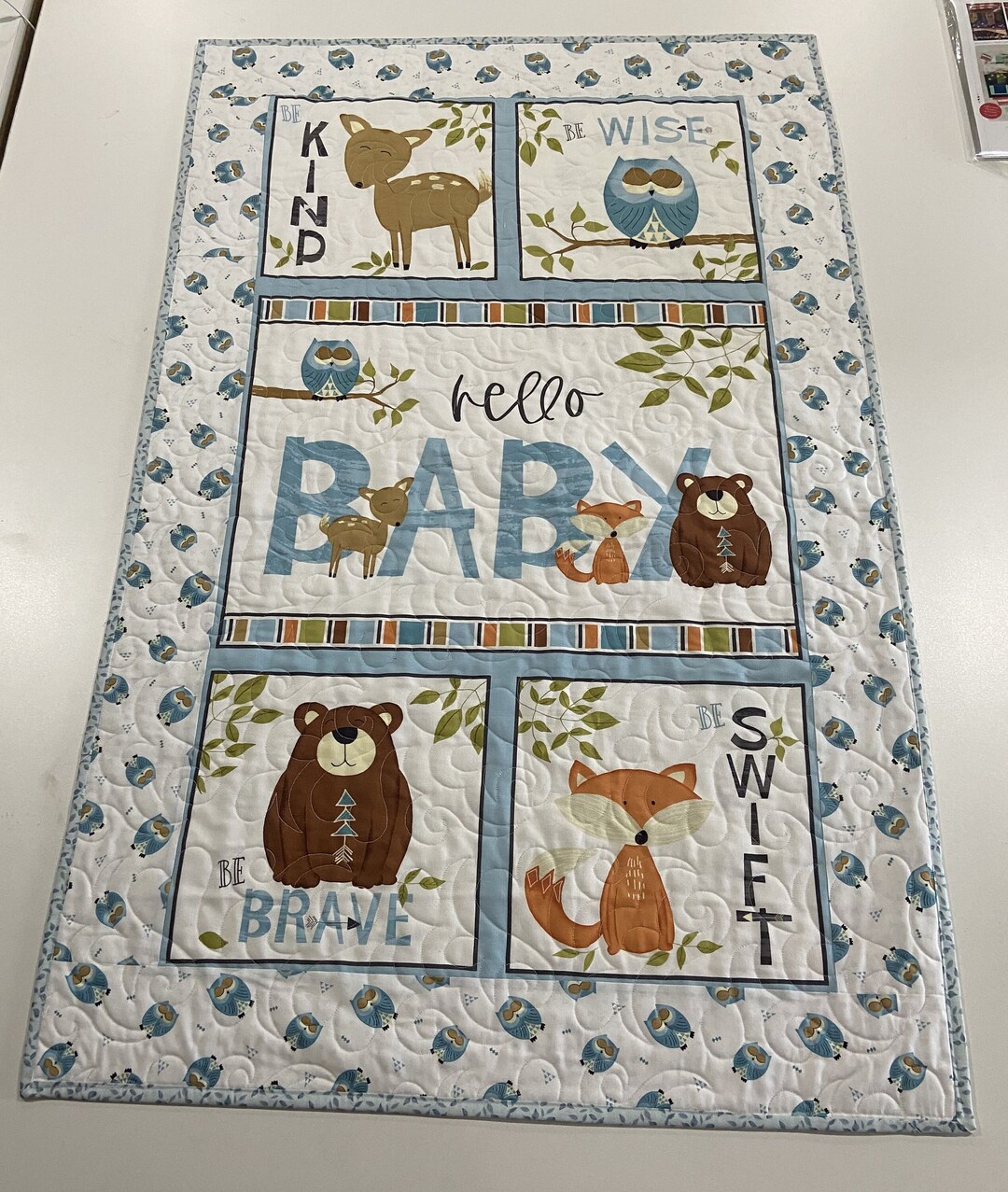 Winsome Critters Forest Animals Baby Quilt - Etsy