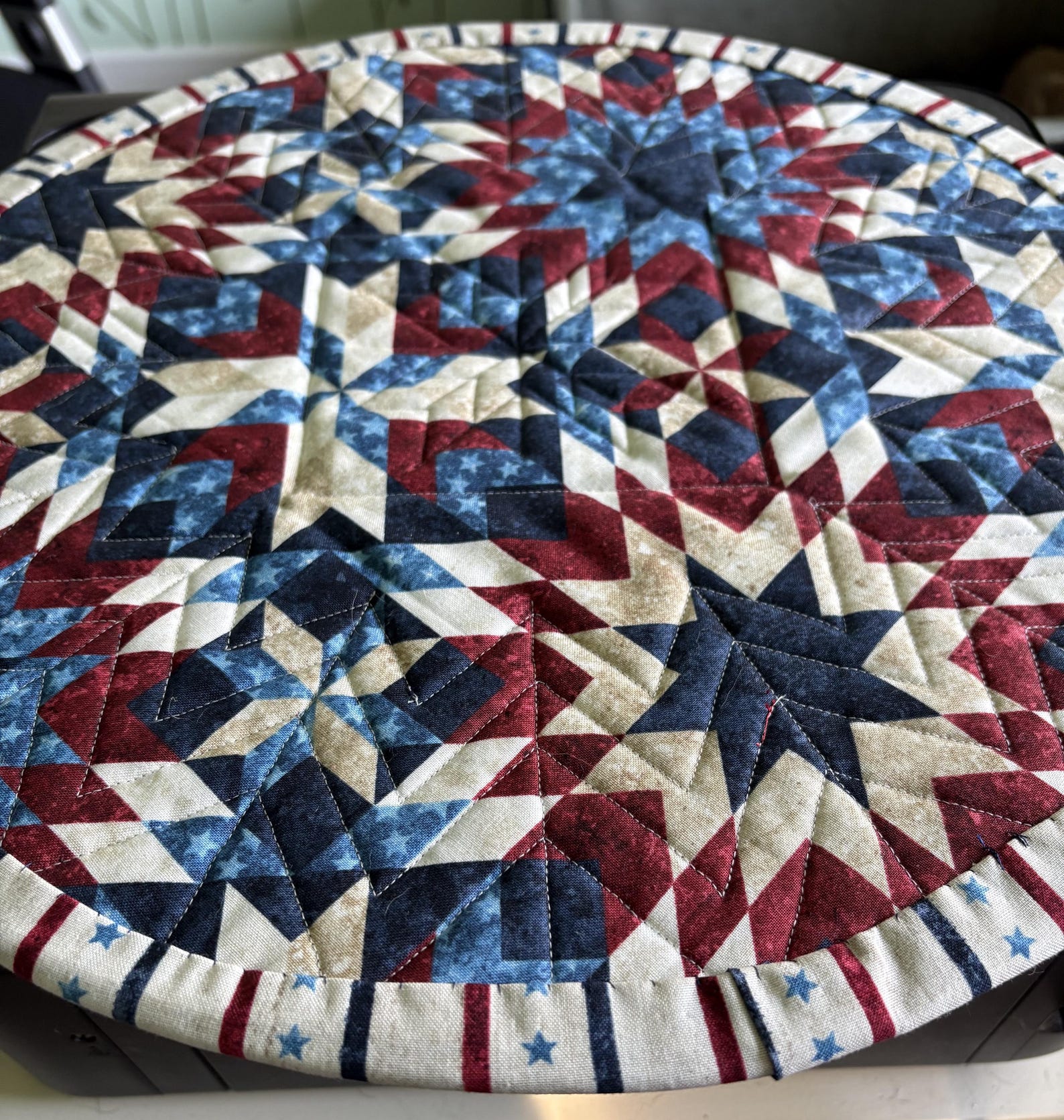 Fourth of July Point of View Folded Star Table Topper - Etsy