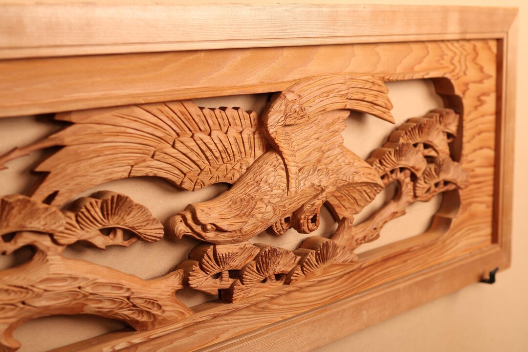 Vintage Japanese Ranma Transom Natural Wood 24J-530 - Etsy