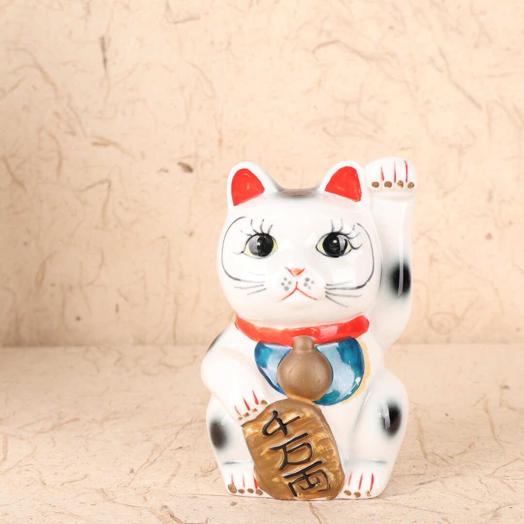 Vintage Japanese Cat — Ceramic, 2000, Heisei Era (SKU: 25D-097) - Etsy