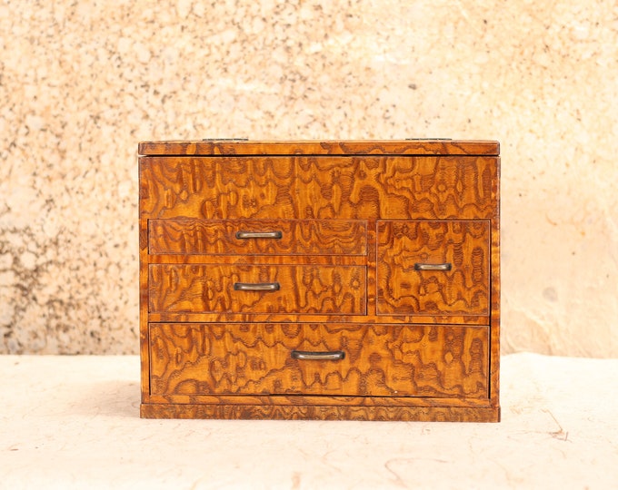 Vintage Japanese Sewing Box Haribako Ash 24A-76-1 - Etsy