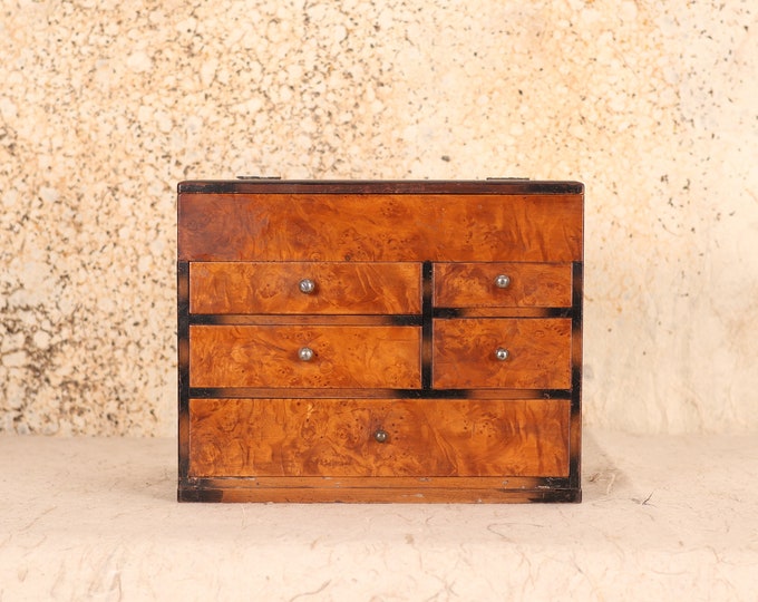 Vintage Japanese Wooden Sewing Box / Haribako 23O-319-5 - Etsy