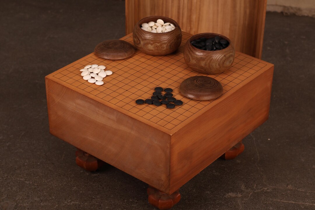 Japanese Go Board Go Ban Wood Go Ishi Igo Set (24J-449) - Etsy