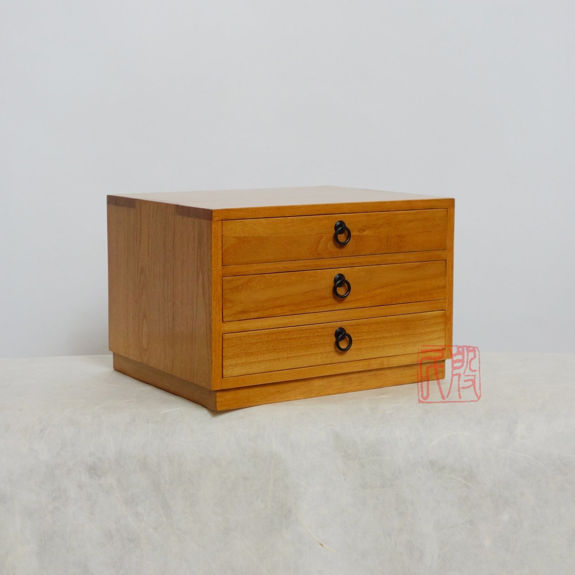 Japanese Style Jewelry Box Hand Made With Solid Kiri Wood. | Etsy