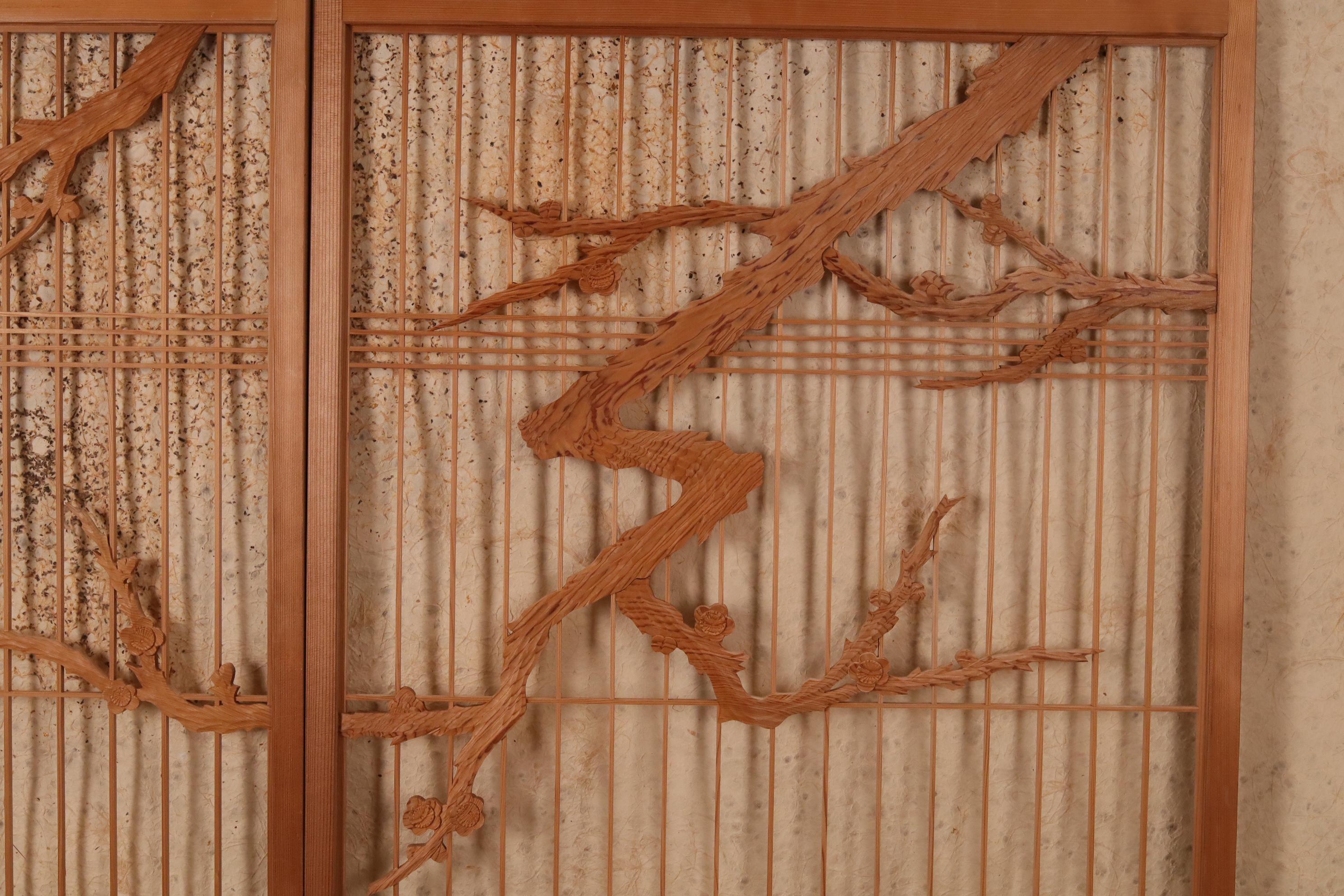 Vintage Japanese 2 Panels Shoin Panels(24n-11-2) PAIR - Etsy