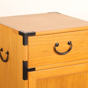 Japanese Style Night Stand, Hand Made With Solid Kiri Wood. KB31 - Etsy