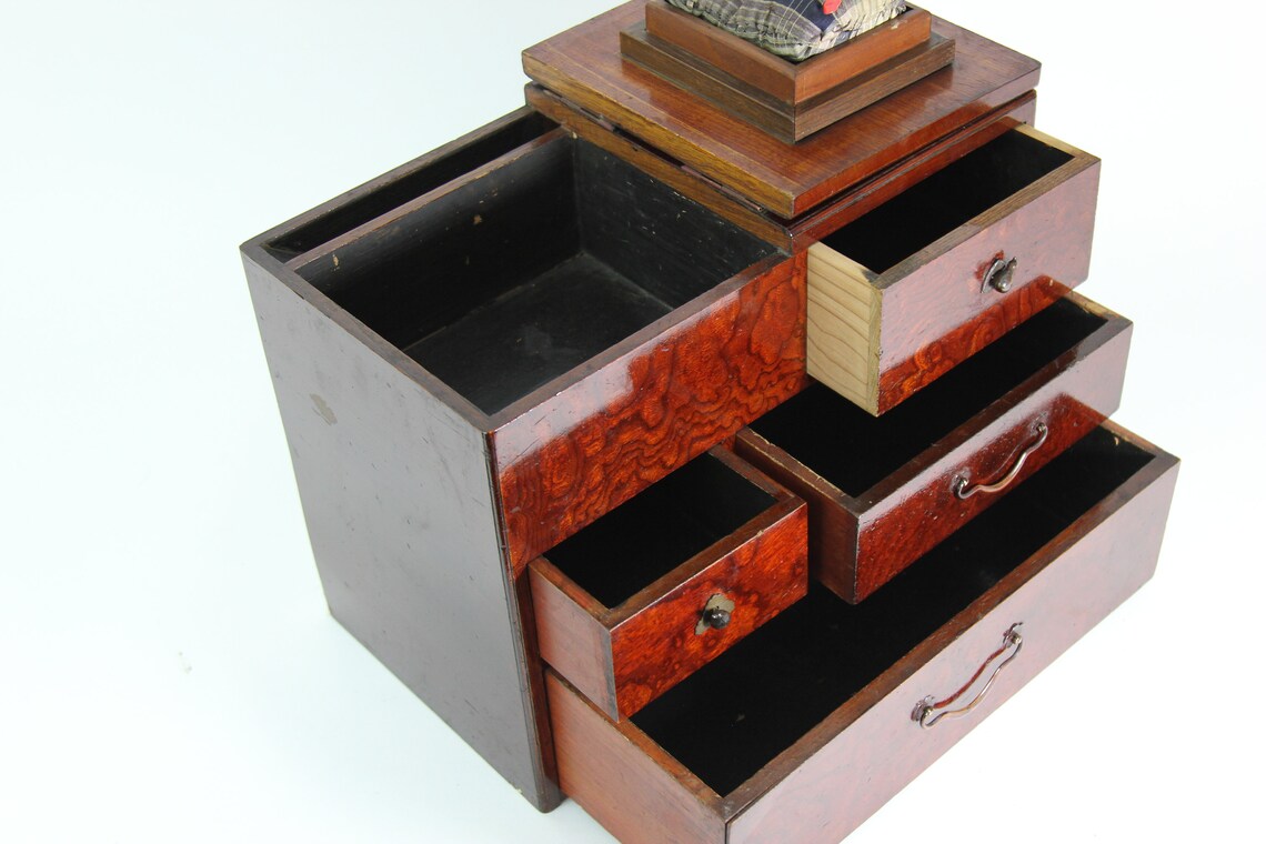 Antique Japanese Sewing Box / Haribako 22J-128 - Etsy
