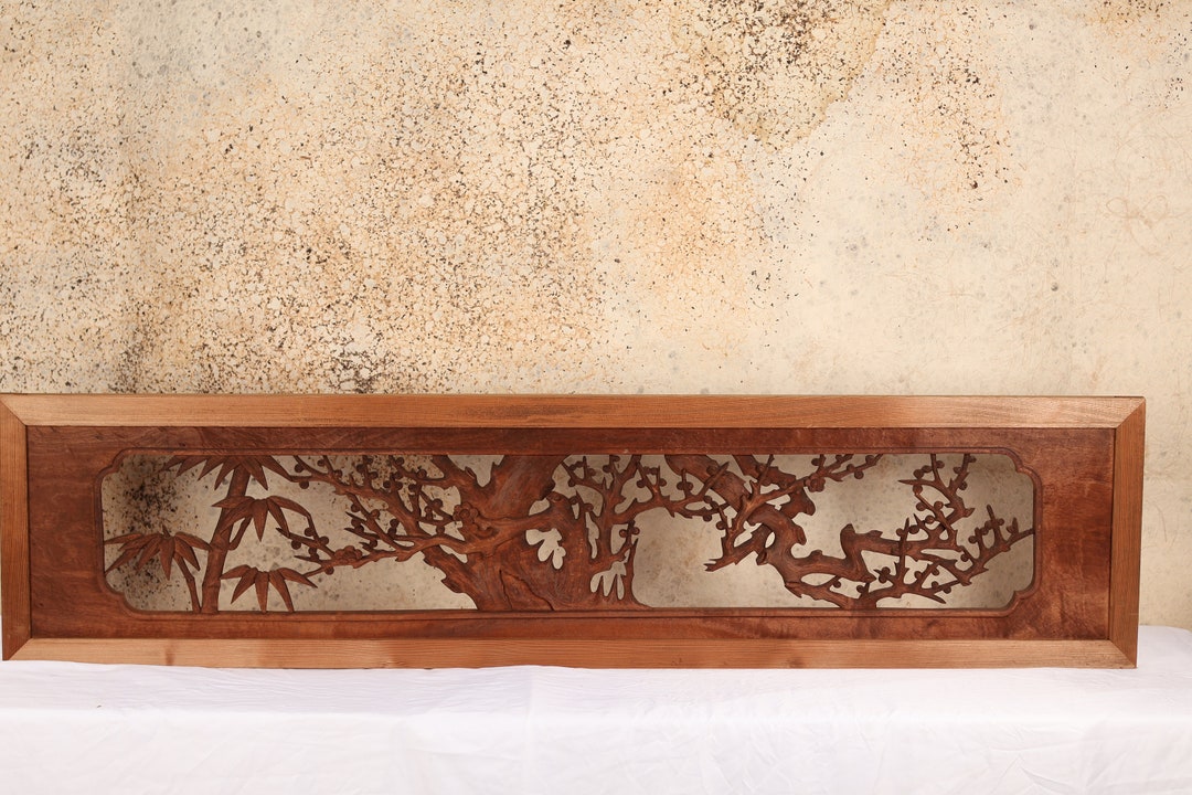 Vintage Japanese Ranma Transom Natural Wood 24A-18-2 - Etsy