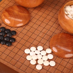 Japanese Go Board Go Ban Wood Go Ishi Igo Set 24J-460 - Etsy