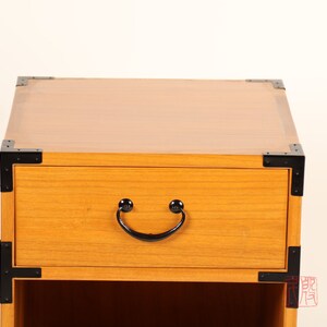 Japanese Style Night Stand, Hand Made With Solid Kiri Wood. (KB30) - Etsy