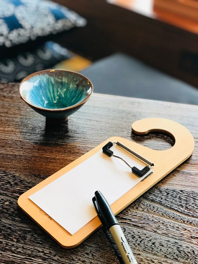 Hanger writing pad wooden notes clipboard | Etsy