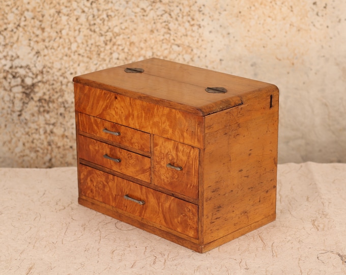 Vintage Japanese Sewing Box Haribako Ash 24A-76-1 - Etsy