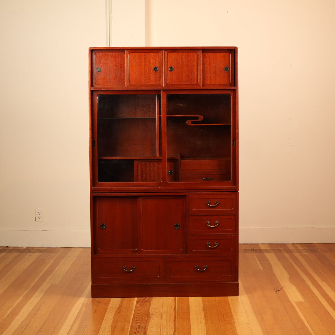 Authentic Japanese Cha Tansu Tea Chest 2 Section (23O-C207) - Etsy