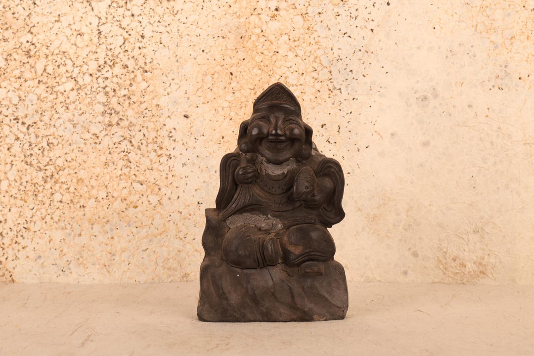 Vintage Japanese Ebisu Statue (24A-380) - Etsy
