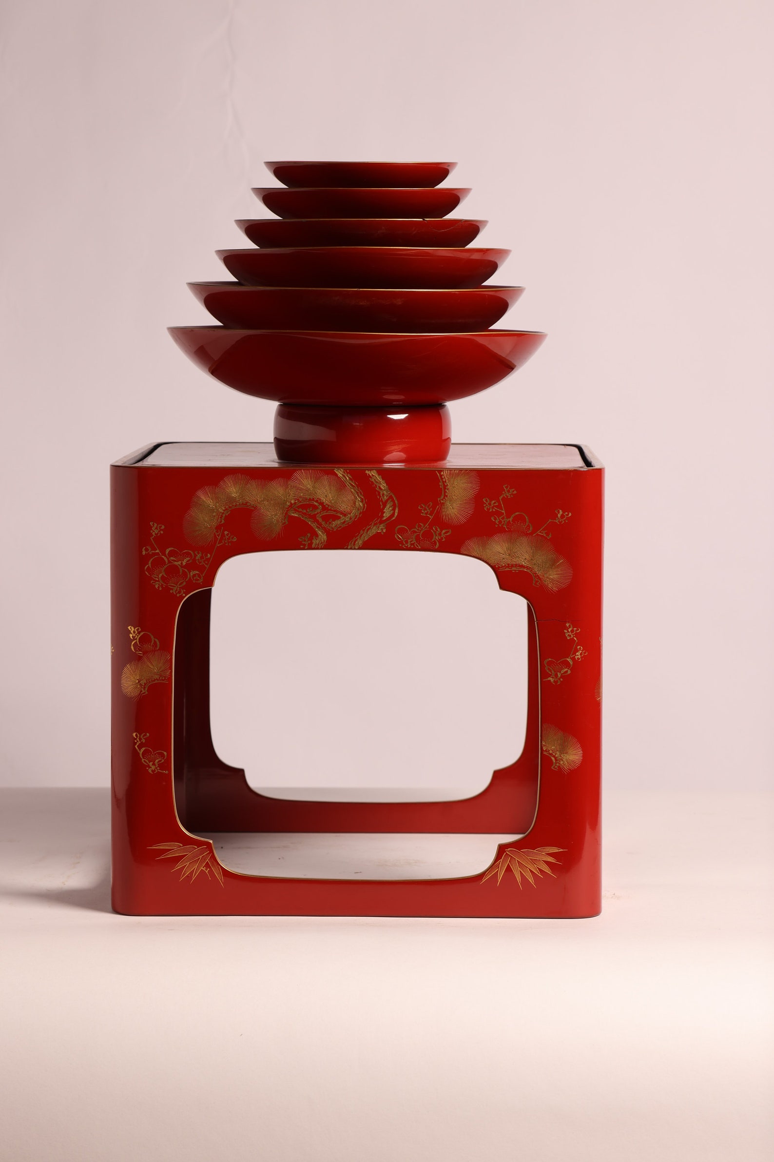 Antique Japanese Chinkin Sake Cups With Stand 21M-481 - Etsy