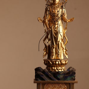 Japanese Wooden Nikko Bosatsu, Buddha Statue (22M825) - Etsy