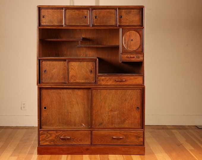 Vintage Japanese Cha Tansu Tea Chest 2 Section (23M-C124) - Etsy