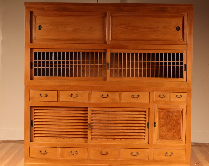 Antique Japanese Gifu Mizuya Tansu 2 Section 22S-E10 - Etsy