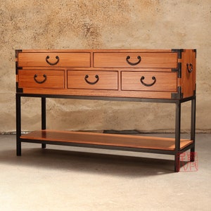 Japanese Style Kiri Wood Console Chest, (KB39) - Etsy