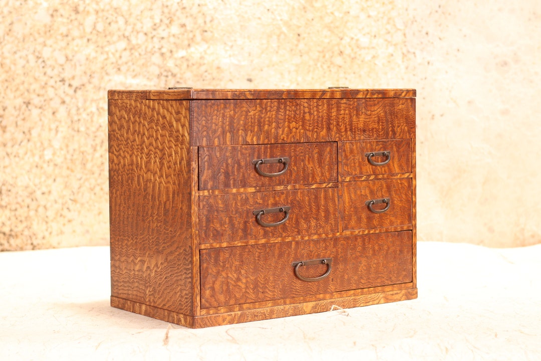 Vintage Japanese Sewing Box Haribako Ash 24A-82-5 - Etsy