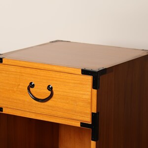 Japanese Style Night Stand, Hand Made With Solid Kiri Wood. (KB30) - Etsy