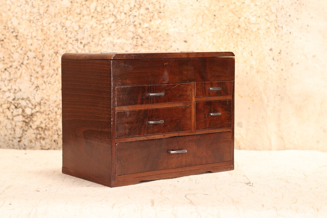 Vintage Japanese Sewing Box / Haribako (24A-82-3) - Etsy