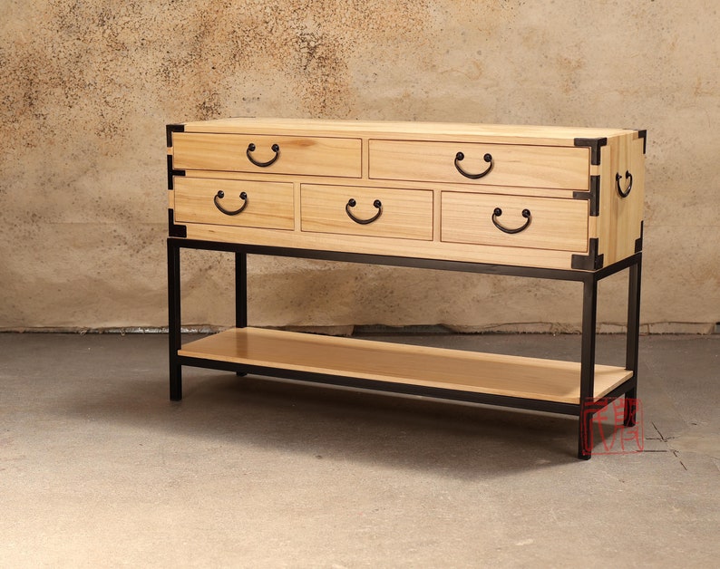 Japanese Style Kiri Wood Console Chest, (KB39) - Etsy