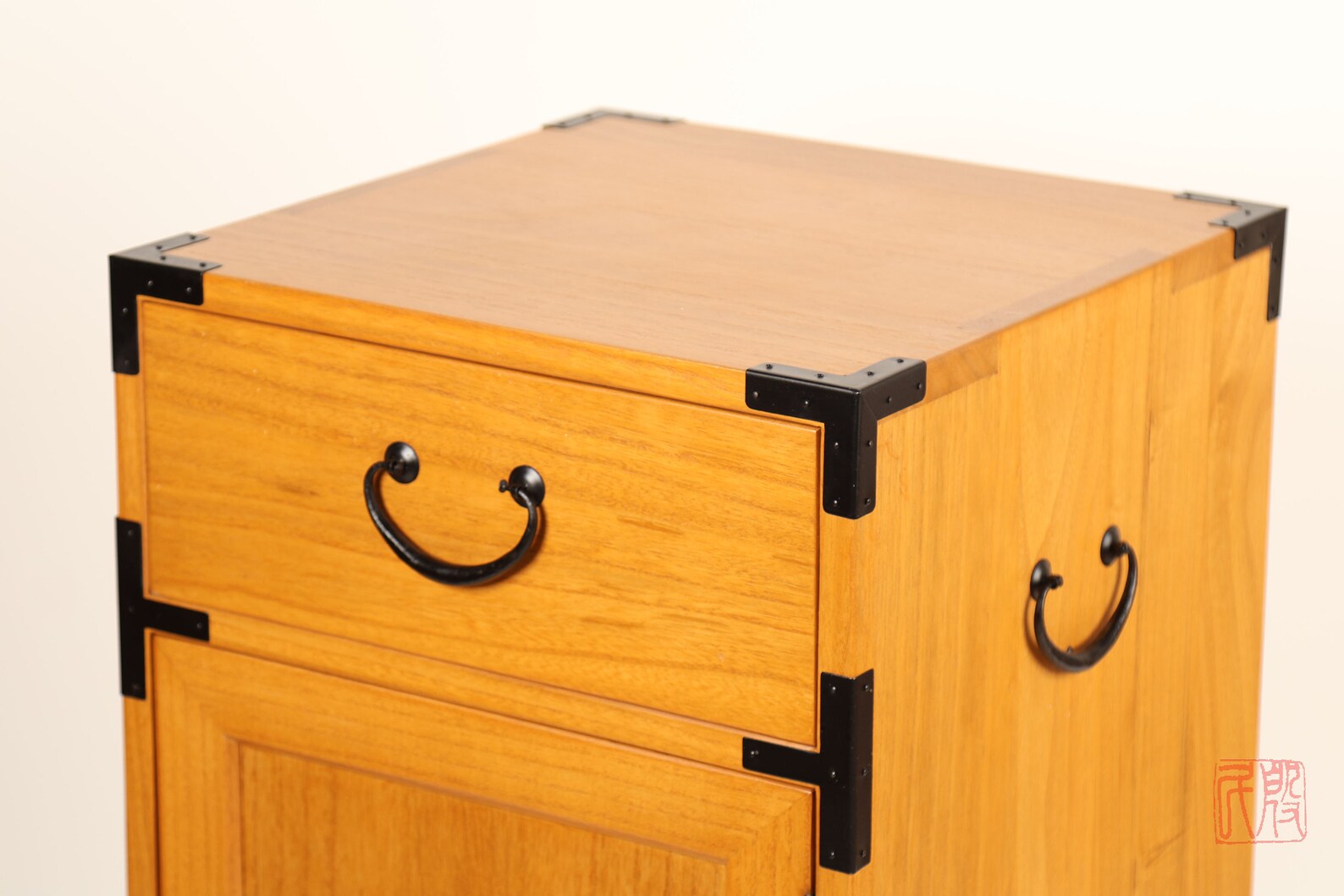 Japanese Style Night Stand, Hand Made With Solid Kiri Wood. KB31 - Etsy