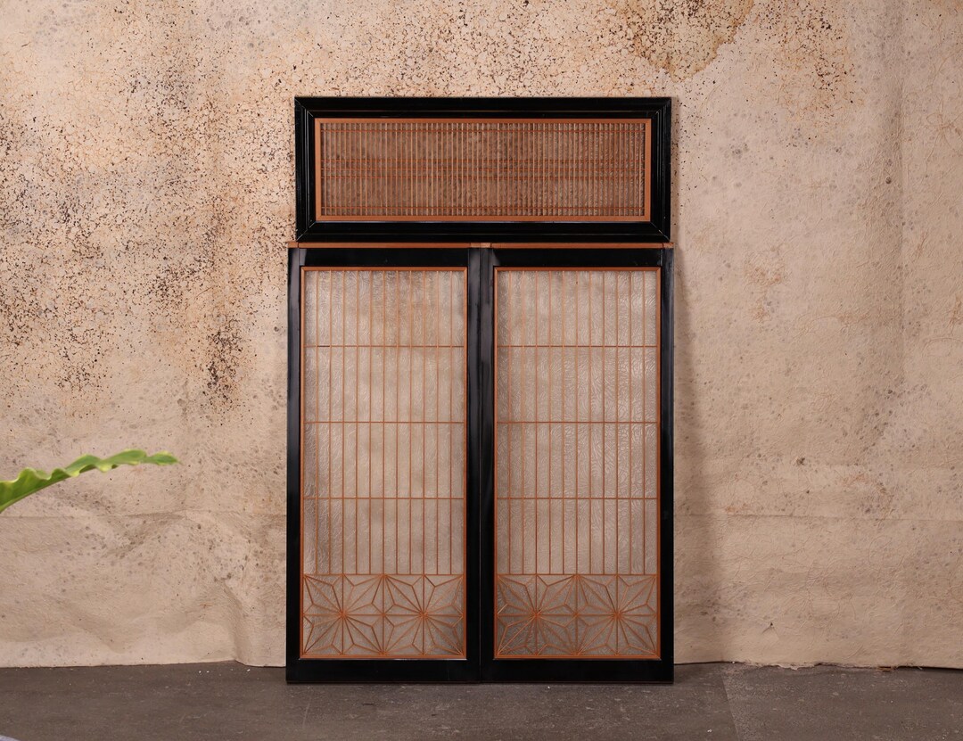 Vintage Japanese Shoin 3 Panels, Kumiko Style Lattice (24N-258) - Etsy