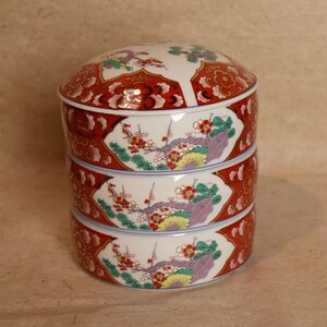 Vintage Japanese Ceramic Food Container 3 Containers Plus a Lid - Etsy