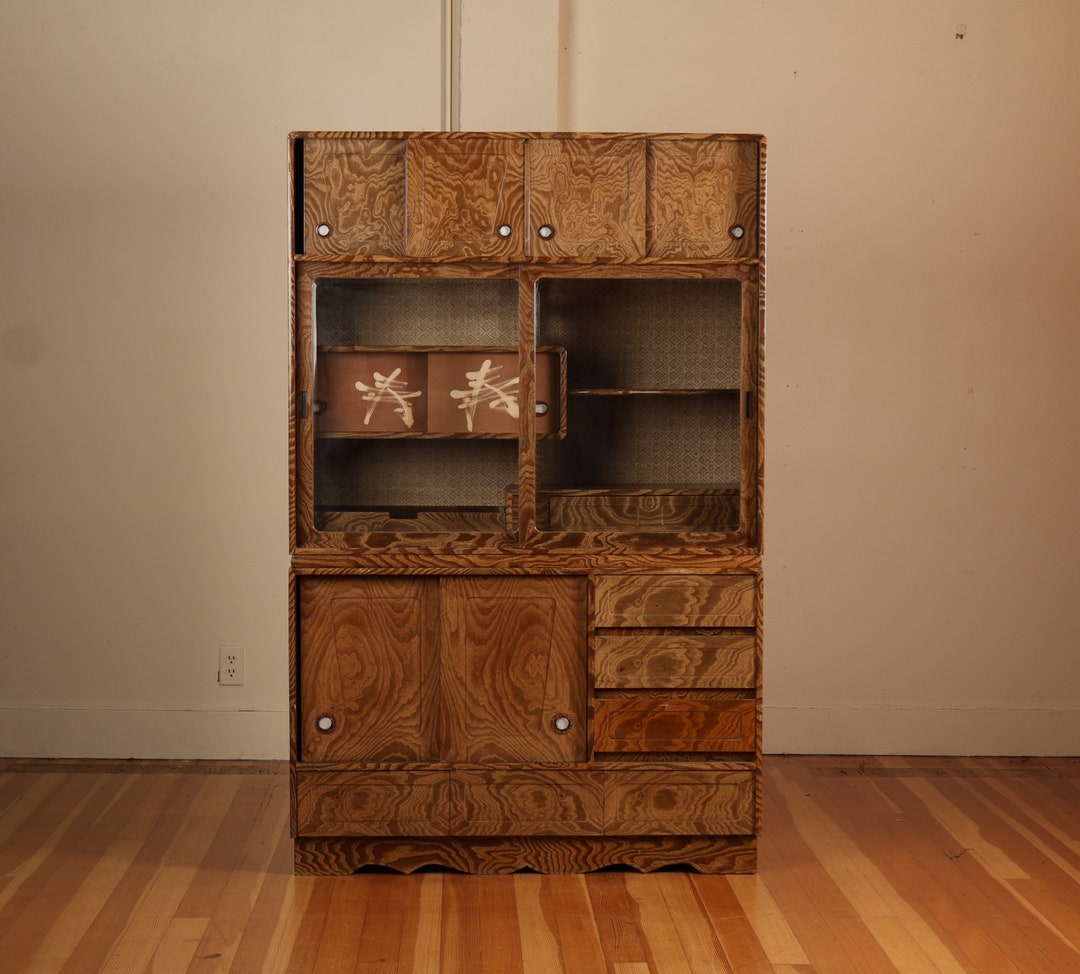 Authentic Japanese Cha Tansu Tea Chest 2 Section 23O-C216 - Etsy