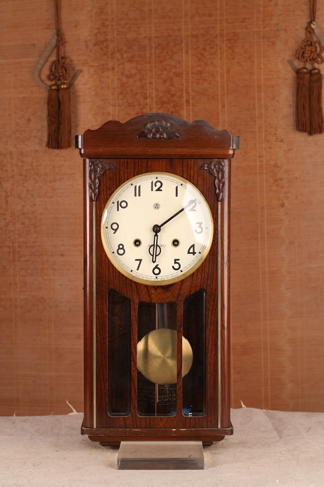 Vintage Japanese Wall Pendulum Clock 22J-221-2 - Etsy