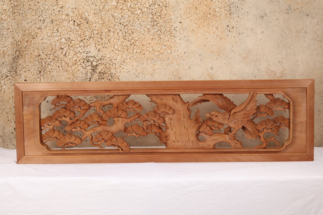 Vintage Japanese Ranma Transom Natural Wood (24A-162-1) - Etsy