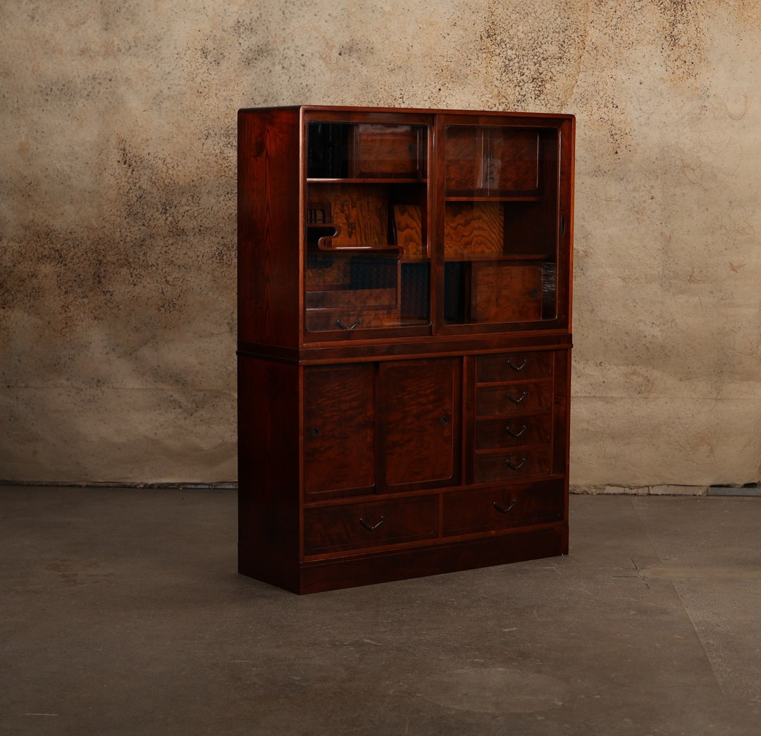 Authentic Japanese Cha Tansu Tea Chest 2 Section (24A-C10) - Etsy