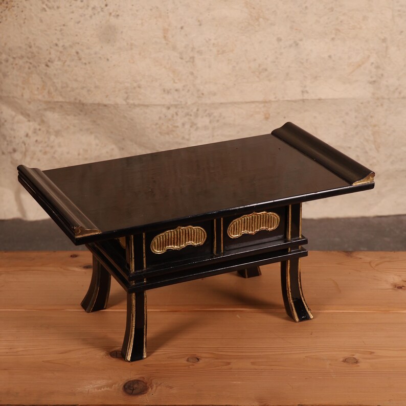 Antique Japanese Altar Desk — Wood, 1910, Meiji Era (SKU: 25S-467-2) - Etsy