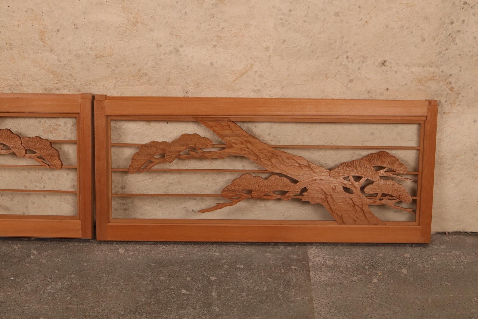 Vintage Japanese Shoin Panels, Pine Trees (24N-11-7) - Etsy