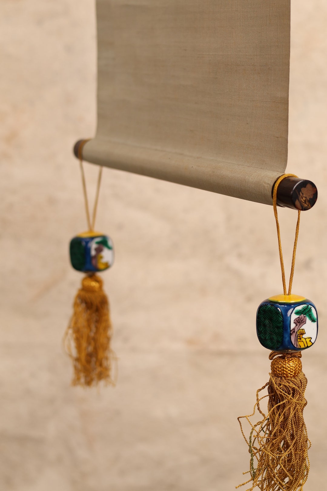 Set of Ceramic Japanese Scroll Weights 24A-175-6 - Etsy