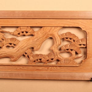 Vintage Japanese Ranma Transom Natural Wood 24J-530 - Etsy