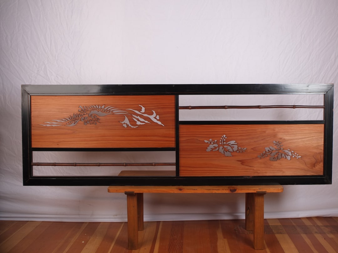 Vintage Japanese Ranma Transom Phoenix Carving23o-356 - Etsy