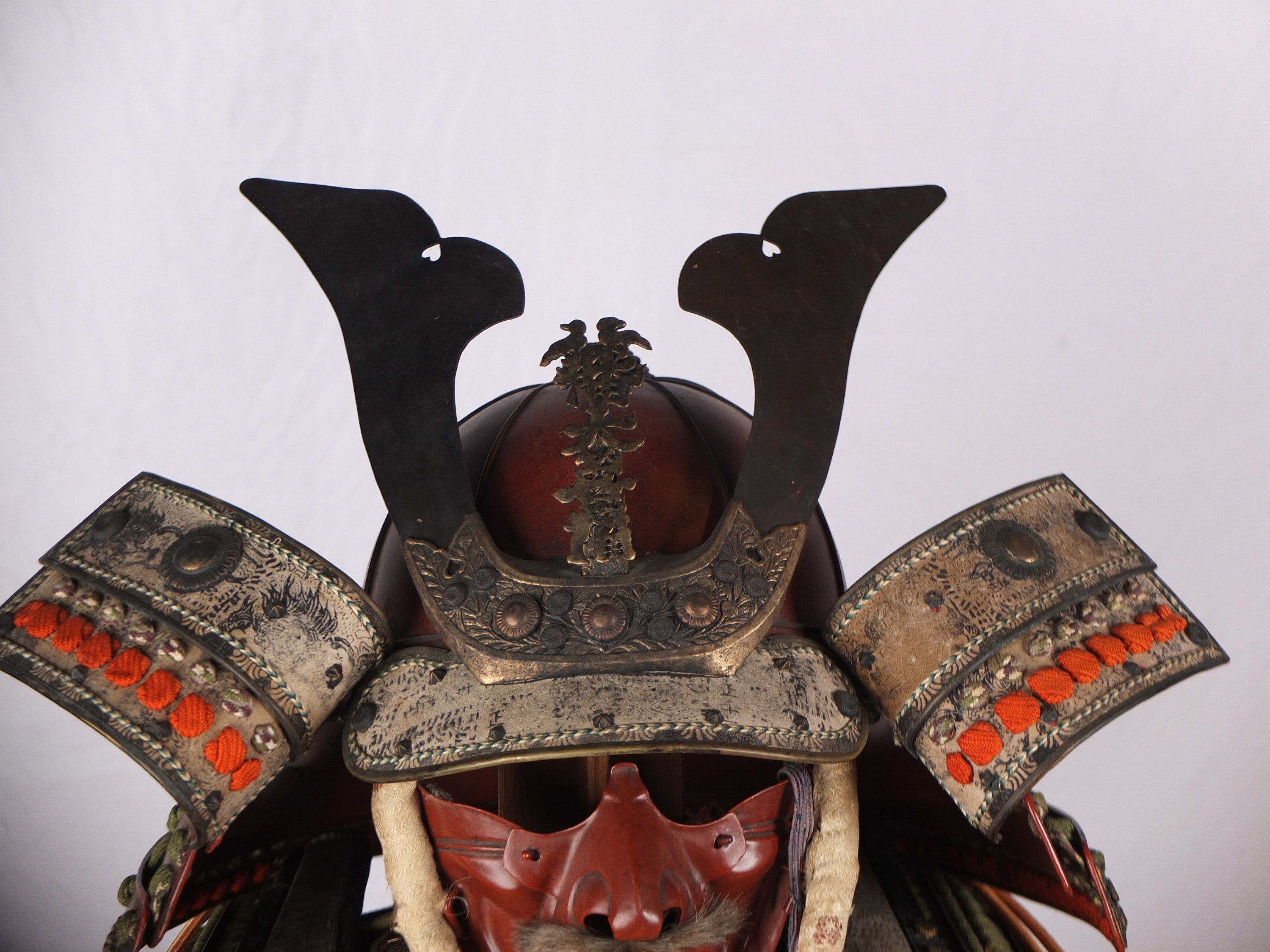 Vintage Japanese Red Yoroi Samurai Kabuto Armour A Set (23O-227) - Etsy